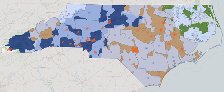 North Carolina Energy Providers Map - NC Sustainable Energy Association