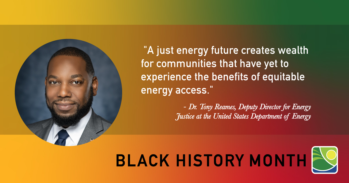 Dr. Tony Reames: Remaining Optimistic About Energy Justice - NC ...